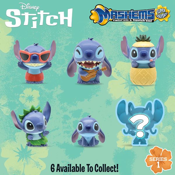 Disney Stitch Mash'ems – Collectible Squishy Toys for Kids – Character ...