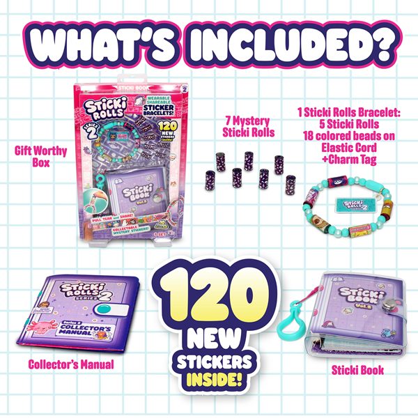 Sticki Rolls Sticki Book S2 – Fun & Creative Sticker Collection for All ...