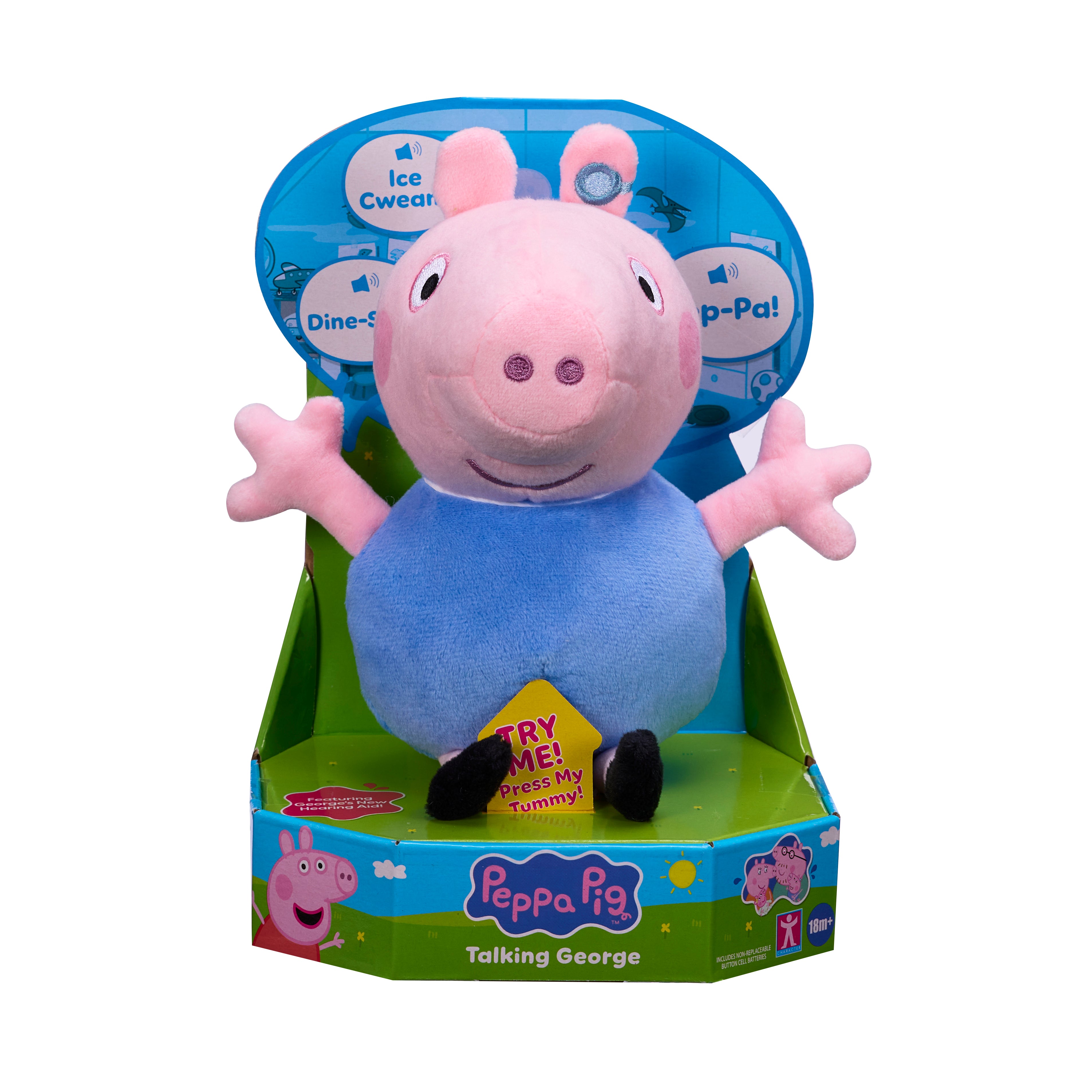 Talking George Soft Toy | Official Peppa Pig Toys | Character Toys ...